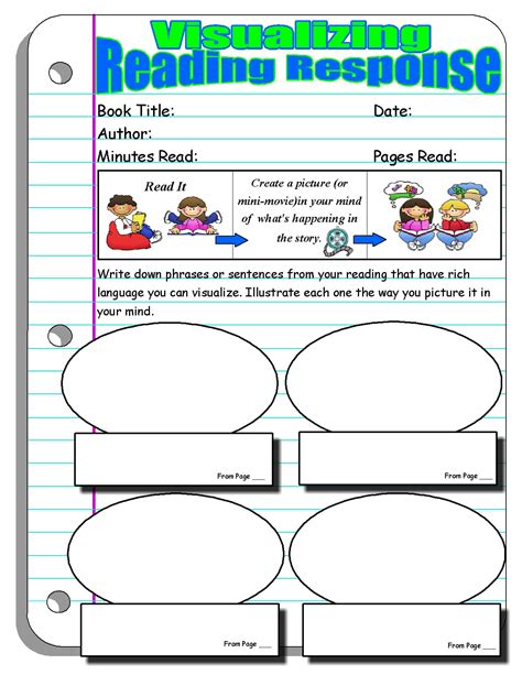 Reading Response Worksheets Printable Grammar Worksheett