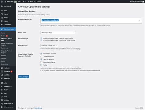 Checkout Page Image Upload Field Plugin For Woocommerce