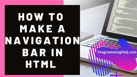 How To Make A NAVIGATION BAR In HTML Example Codes DProgramming University