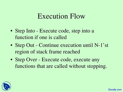 Execution Flow Buisness Management Lecture Slides Docsity