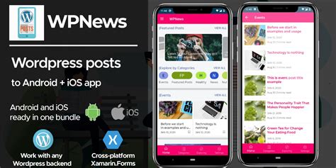 Wpposts Wordpress To Android Ios Xamarin App By Nettex Codester