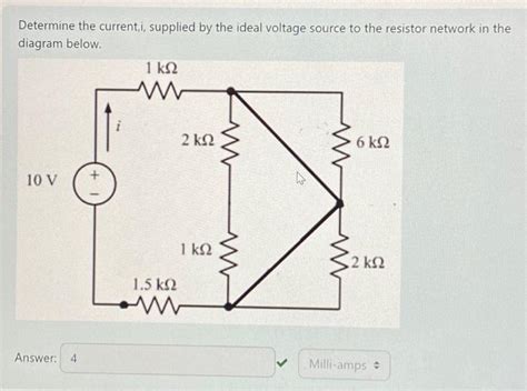 Solved Determine The Current I Supplied By The Ideal Chegg Com