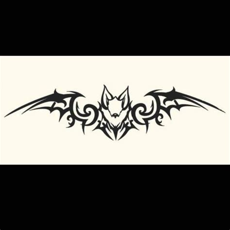 Bat Tramp Stamp Tattoo Design