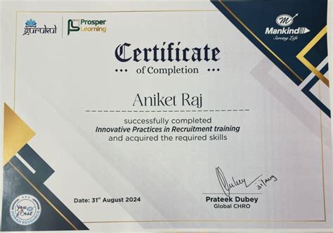 Aniket Raj On Linkedin Recruitmentinnovation Certification