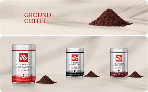 Illy Classico Ground Moka Coffee Medium Roast 100 Arabica Bean