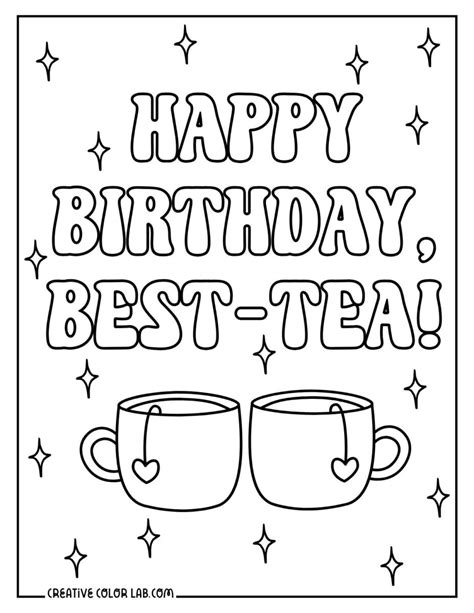46 Happy Birthday Coloring Pages Free Pdf Printables