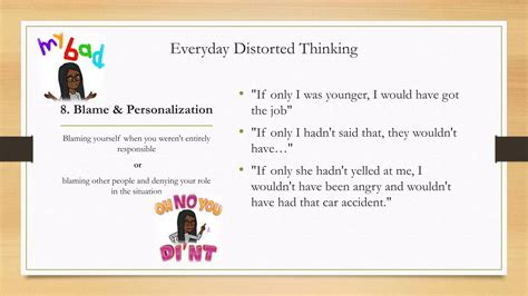 Cognitive Distortions Errors In Thinking Pptx