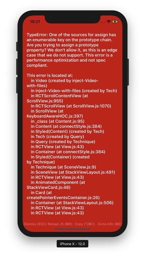Typeerror One Of The Sources For Assign Has An Enumerable Key On The Prototype Chain · Issue