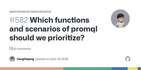 Which Functions And Scenarios Of Promql Should We Prioritize · Issue 582 · Openobserve