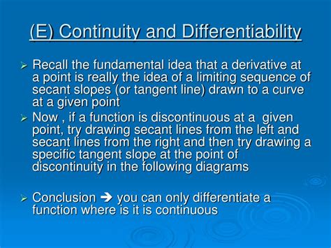 ppt bcc 01 9 continuity and differentiability of functions