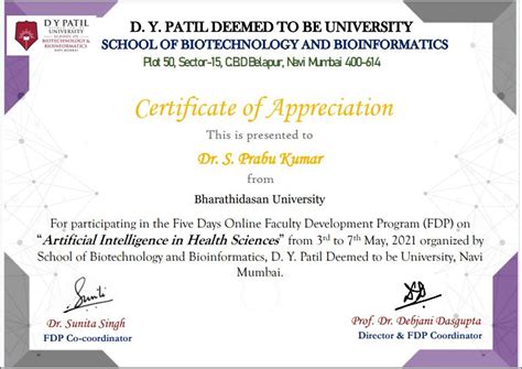 dr prabu kumar seetharaman on linkedin fdp