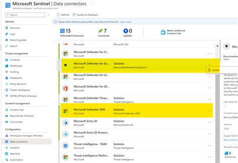 microsoft sentinel data connector won t disconnect microsoft qanda