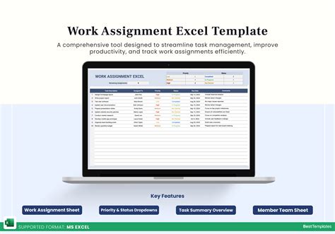 Work Assignment Excel Template Best Templates