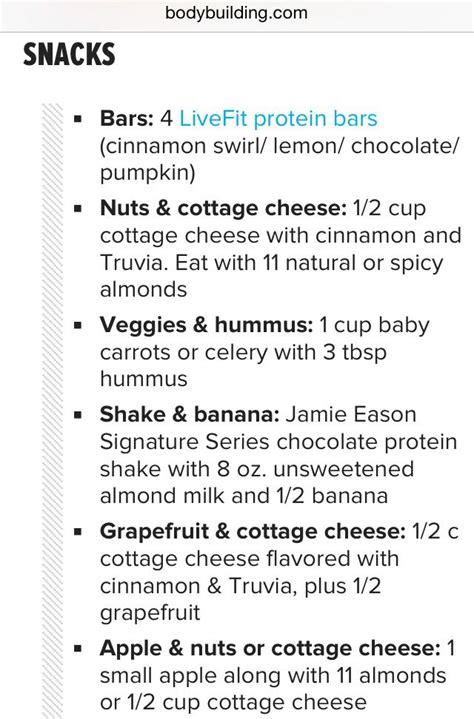 Jamie Easons Post Partum Meal Options Snacks Jamie Eason Keto Diet