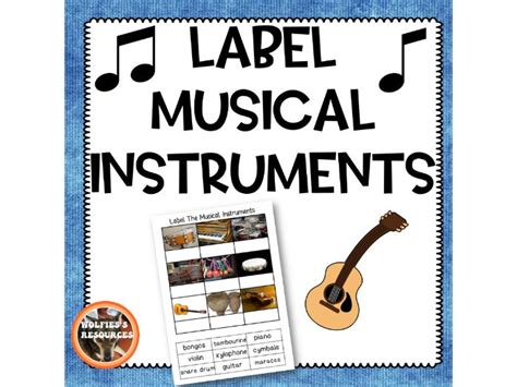 Label The Musical Instruments Teaching Resources
