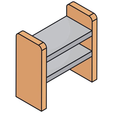 Icono De Librero Generic Isometric