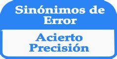 Sinónimos De Error