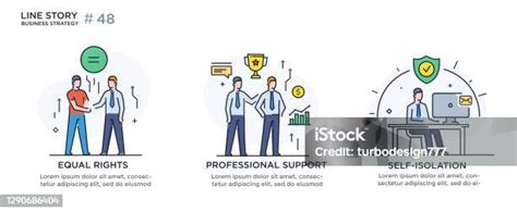 비즈니스 컨셉의 일러스트 컨셉 세트 워크플로우 성장 그래픽 비즈니스 개발 이정표 스타트업 선형 그림 아이콘 인포그래픽 방문 페이지 사이트 인쇄 포스터 라인 스토리 Brand