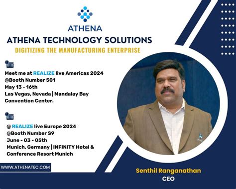 Senthil Ranganathan On Linkedin Realizelive Athena Siemens Opcenter Camstar Semicounductors…