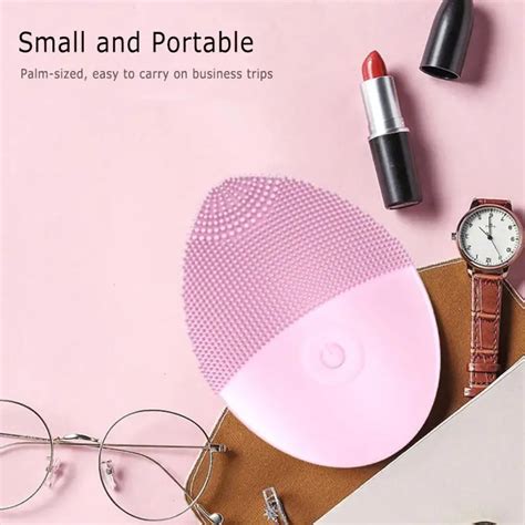 방수 실리콘 전기 페이셜 클렌징 브러시 1 개 얼굴 피부 모공 청소 장치 스킨 케어 클렌저 각질 제거 도구 티몬