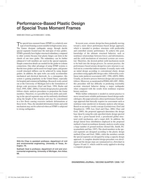 Pdf Performance Based Plastic Design Of Special Truss Moment Frames