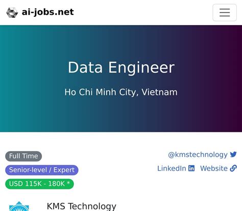 Hiring Data Engineer In Ho Chi Minh City Vietnam Raimljobs