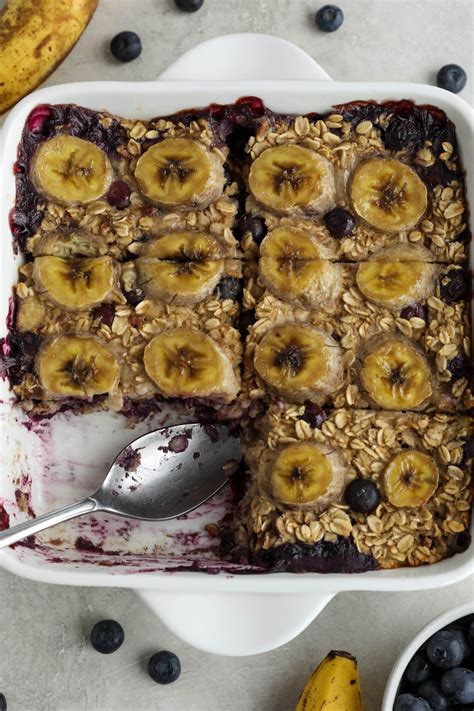Blueberry Banana Baked Oatmeal Flora And Vino