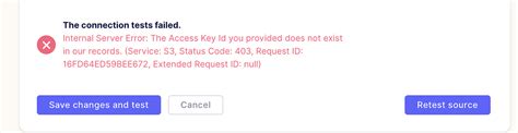 Invalid Access Key For Source Connecter S3 Connector Questions And Issues Airbyte