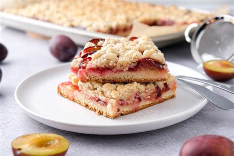 German Plum Cake Pflaumenkuchen Recipes From Europe