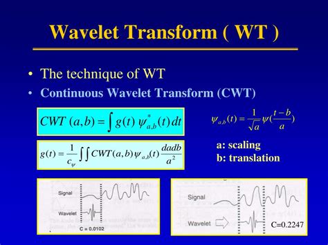 Ppt Wavelet Transforms Wt Introduction And Applications Powerpoint Presentation Id2993546