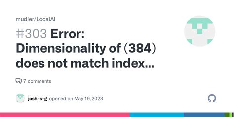Error Dimensionality Of 384 Does Not Match Index Dimensionality