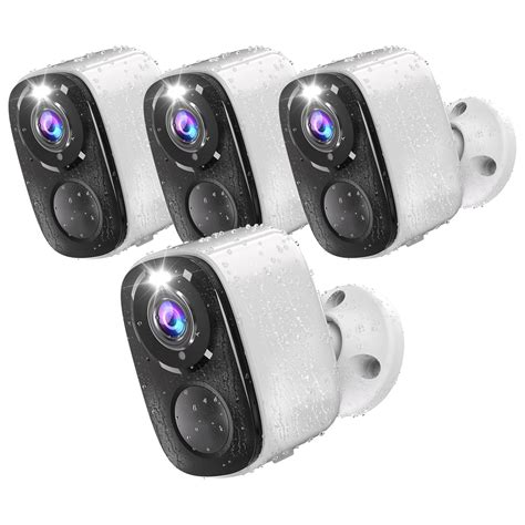 Security Cameras Wireless Outdoor 5mp Battery Powered Ai Motion Detection Spotlight Siren Alarm