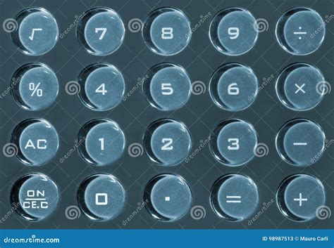 Calculator Keyboard Stock Image Image Of Percentage 98987513