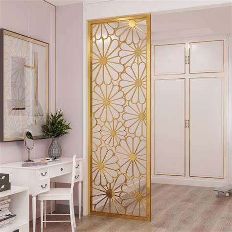 Gold Color Decorative Room Divider Decorative Room Dividers Living