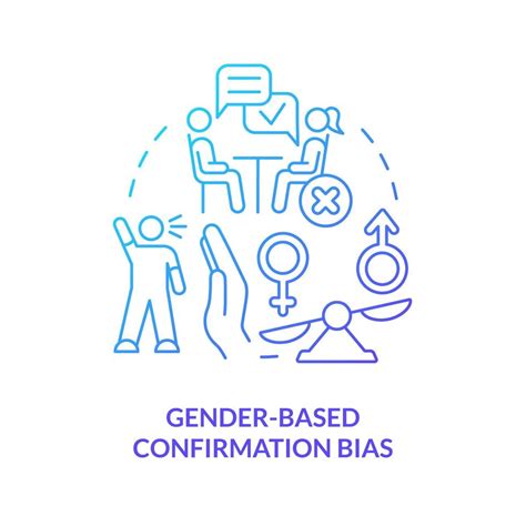 Gender Based Confirmation Bias Blue Gradient Concept Icon 16089565 Vector Art At Vecteezy