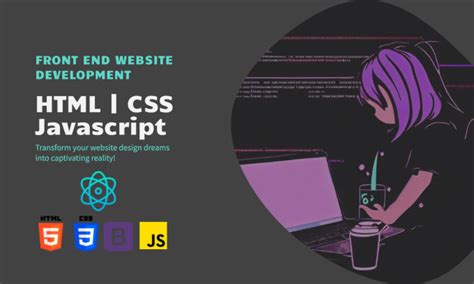 Be Your Front End Web Developer In Html Css Bootstrap React Js By