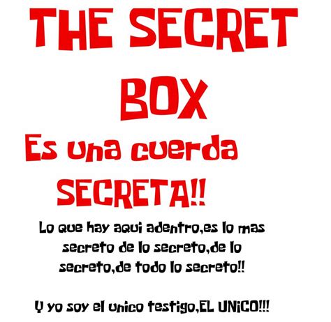 The Secret Box Bob Esponja Artofit