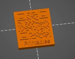 Fully Configurable QR Code Plate With OpenSCAD By Mike GKA Download Free STL Model