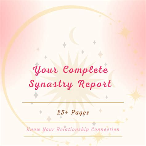 Craft Detailed Synastry Chart Compatibility Report By Astromuni Fiverr