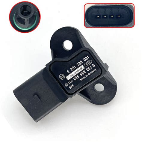 MAP Pressure Sensor 036906051G For VW Jetta Golf Passat Tiguan Audi A3 ...