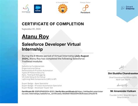 Salesforce Virtualinternship Developerjourney Persistentsystems Crm Cloudcomputing