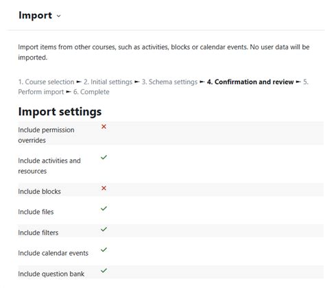 Copying Content Into A New Moodle Course Using The Import Tool