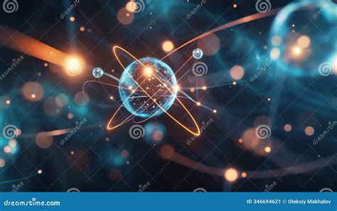 Visualization Of Atomic Structure With Electron Orbiting Nucleus