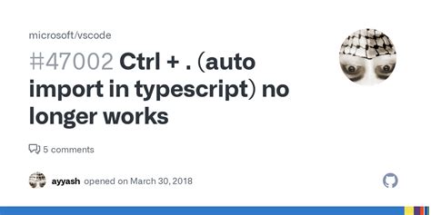 Ctrl Auto Import In Typescript No Longer Works · Issue 47002