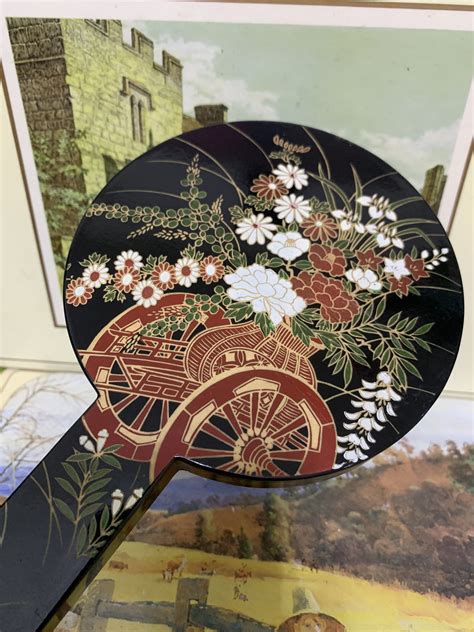 Vintage Handcrafted Otagiri Original Japan Vanity Hand Mirror