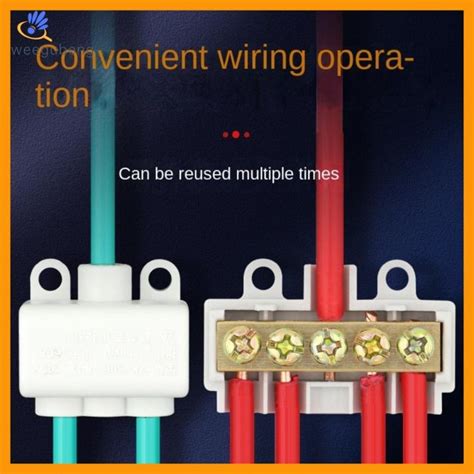 Weegubeng Universal Electrical Cable Junction Box Splitter Wire Connector Locking Quick Crimp