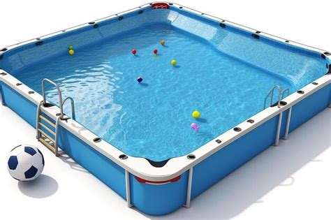 Premium Photo 3d Drawing Of Sports Pool Objects Over White