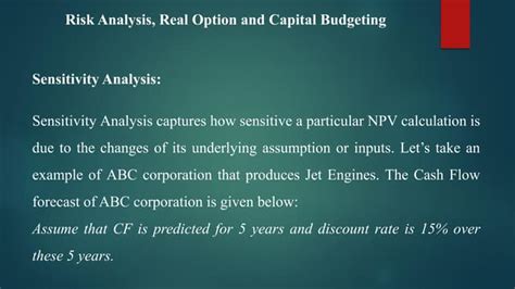 5 Risk Analysis Real Options And Capital Budgeting Finalpdf