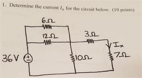 Solved 1 Determine The Current Ix For The Circuit Below Chegg Com