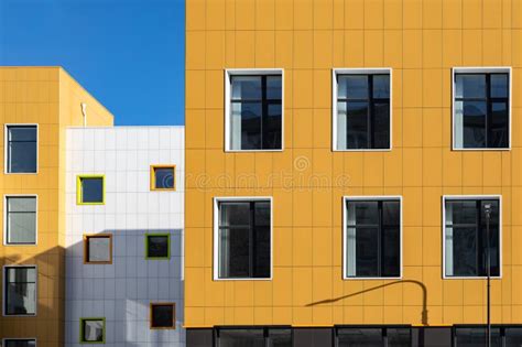 Fragment Of A Complex Of Buildings Of Variable Storeys With Windows Of